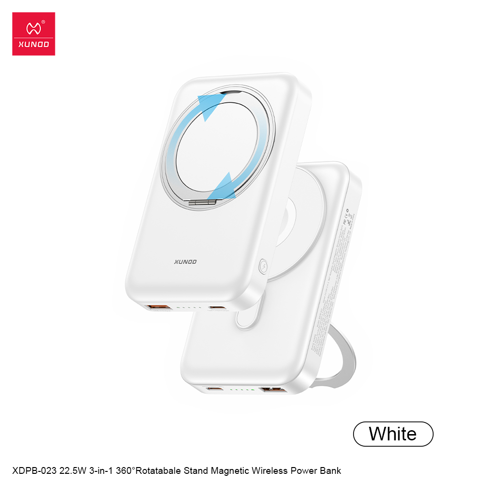 XUNDD XDPB-023 3 in One Rotable Stand Magnetic Power Bank - Gadget99